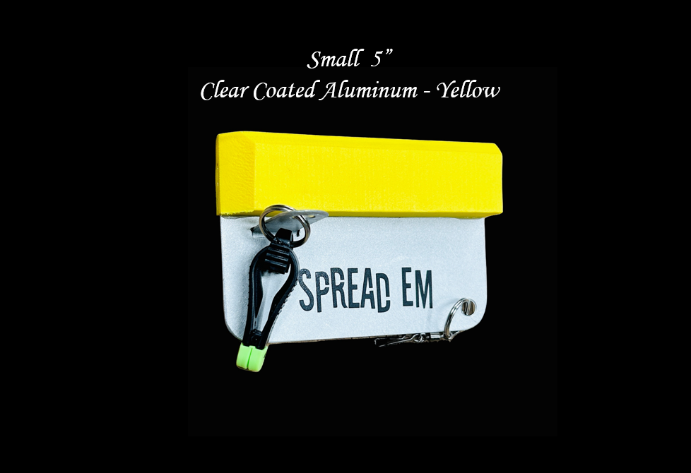 Small 5" (Set of 2) Yellow - Standard - Spread Em Planer Boards ...