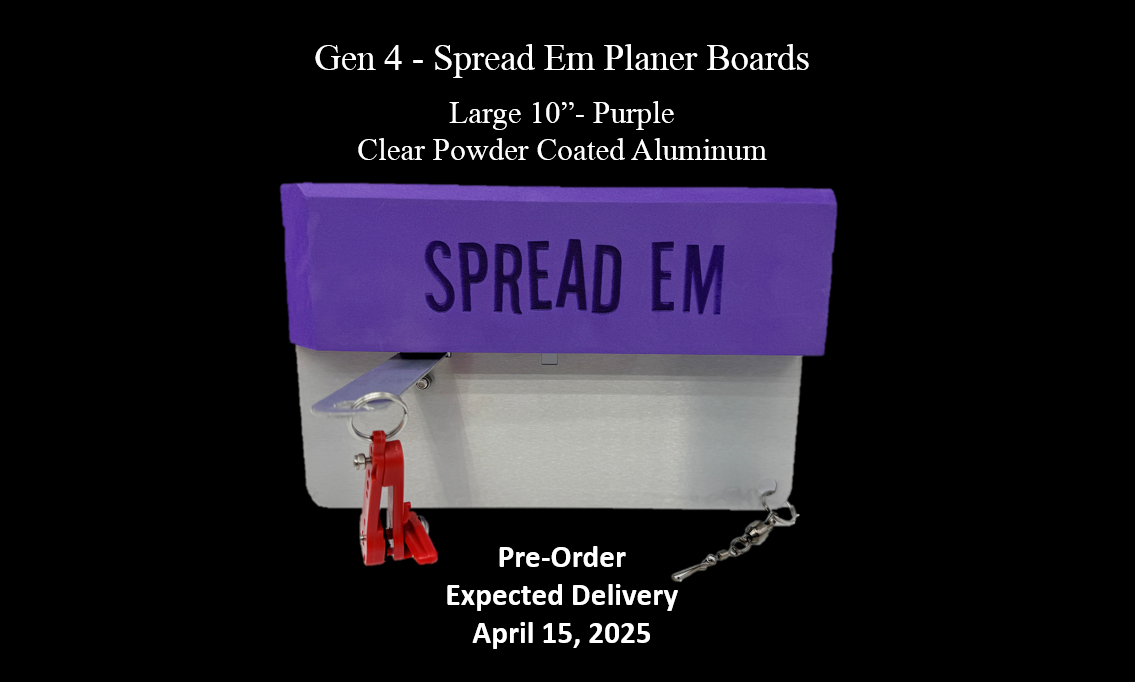 Spread Em Planer Boards 10" Purple | Spread Em Planer Boards