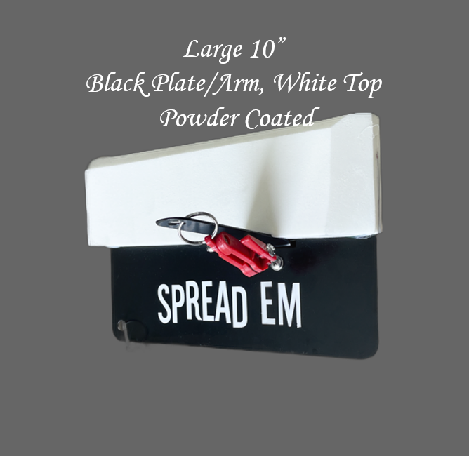 Spread Em Planer Boards - Large 10" - White & Black | Spread Em Planer ...