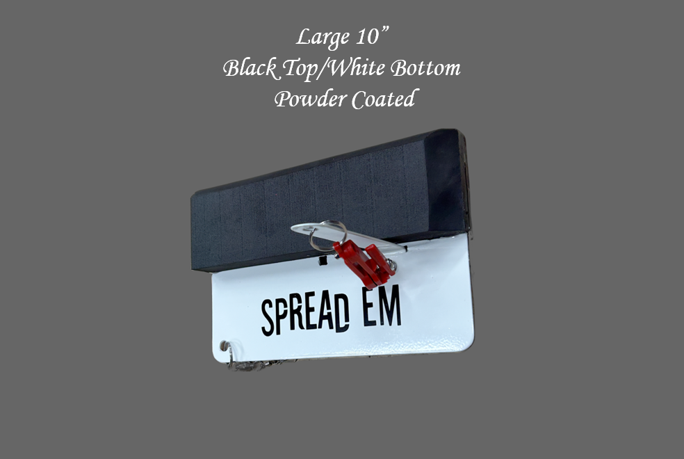 Spread Em Planer Boards - Large 10" - Black & White | Spread Em Planer ...